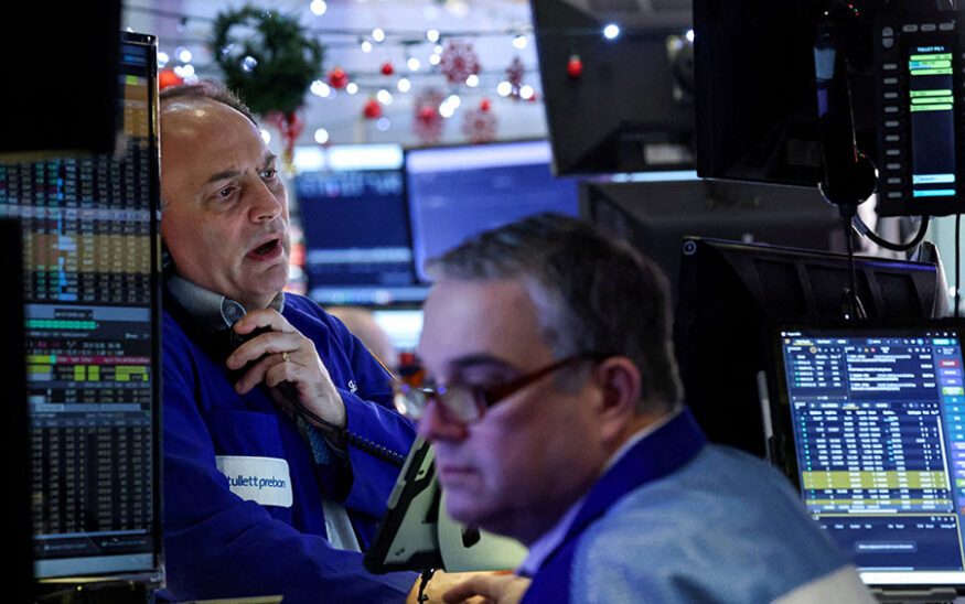 Wall St hovers near record highs in post-Christmas session - Virginia ...